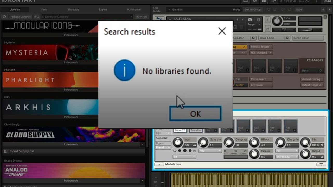 KONTAKT - COMO ADICIONAR BIBLIOTECA CORRETAMENTE (RESOLVENDO ERRO "NO ...