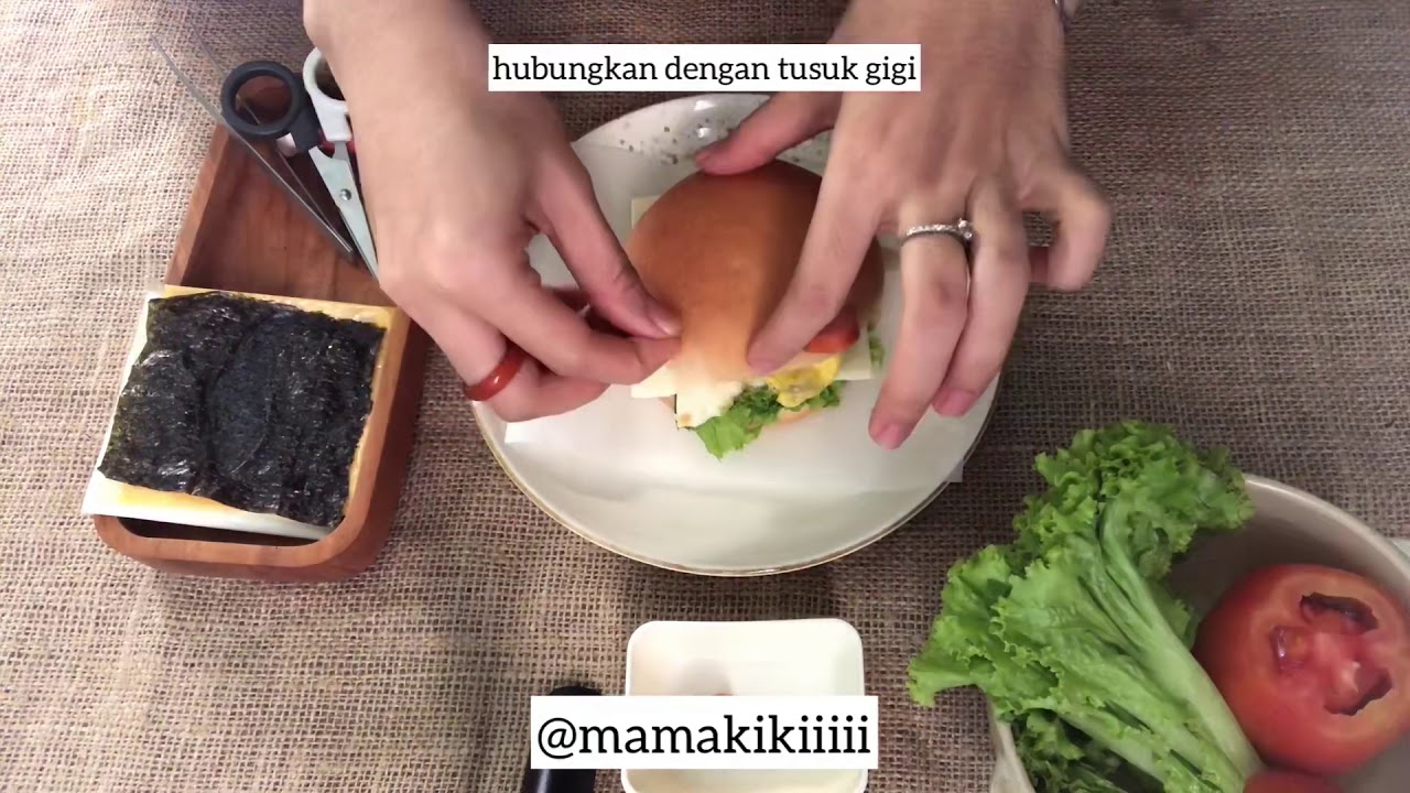 TUTORIAL MEMBUAT BURGER KARAKTER “BEAR BURGER/ RILAKKUMA” - YouTube