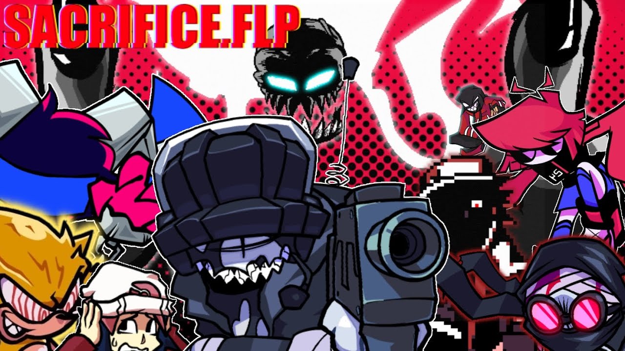FNF Sacrifice.flp but everyone sings (Friday night funkin' one shot ...