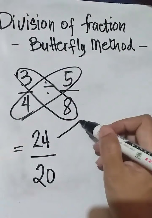 Multiplication of fraction using butterfly method🦋 - YouTube