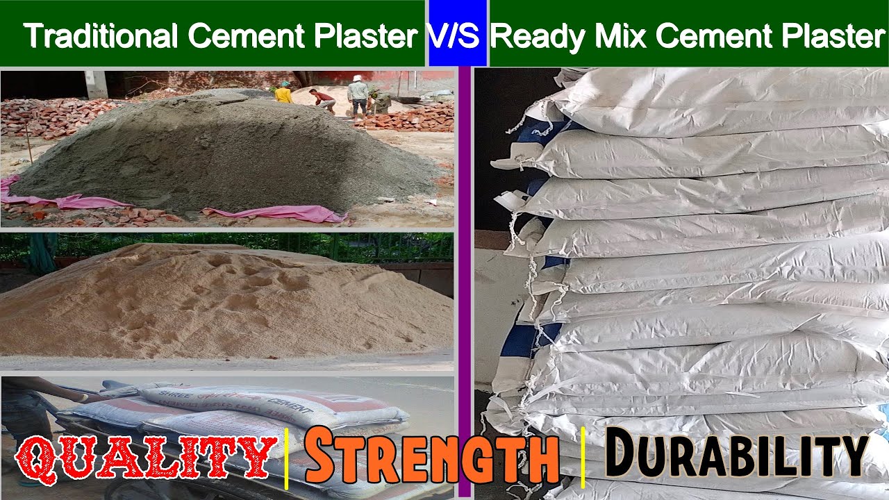 Ready mix or traditional cement plaster, which one is the best? Cost ...
