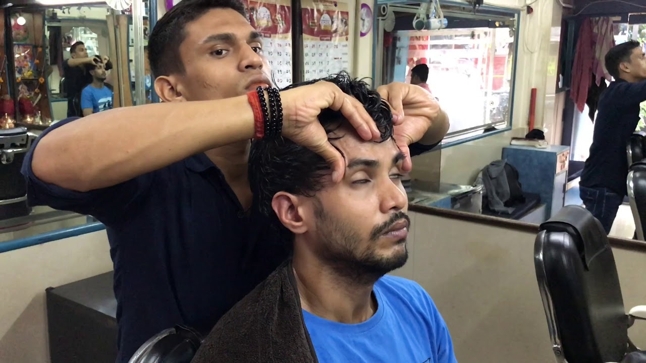 Asmr Indian Barber Head Massage With Neck Cracking By Manish Youtube