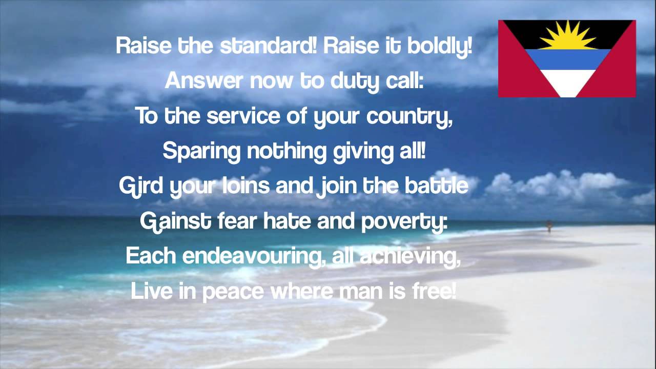 Antigua and Barbuda national anthem - YouTube