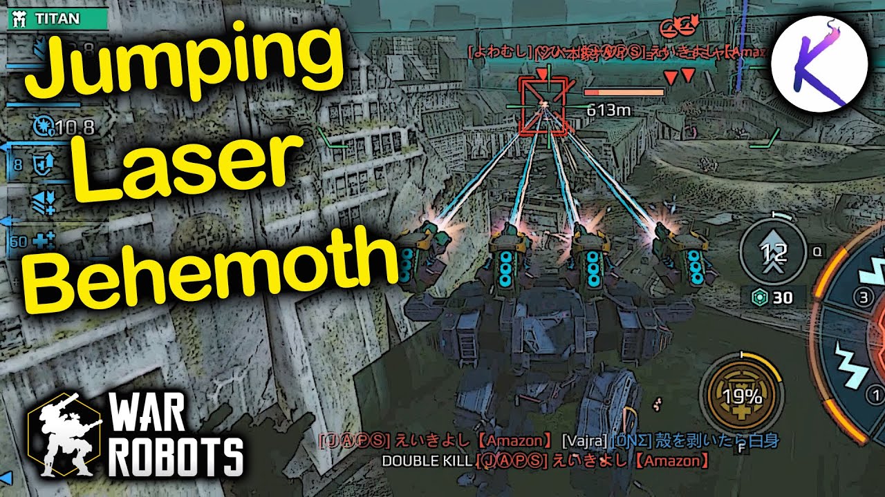 Jumping Hwanje Behemoth in drone shut down War Robots Gameplay WR new ...
