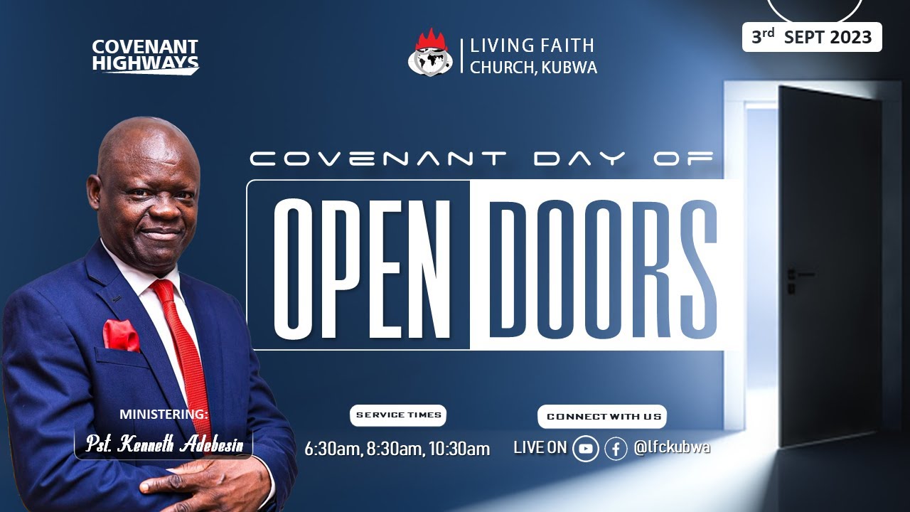 COVENANT DAY OF OPEN DOORS SERVICE (3RD SEPTEMBER. 2023) - YouTube