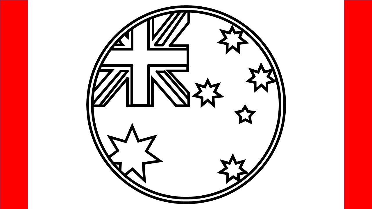 How To Draw Australia Logo - Step By Step Drawing - YouTube