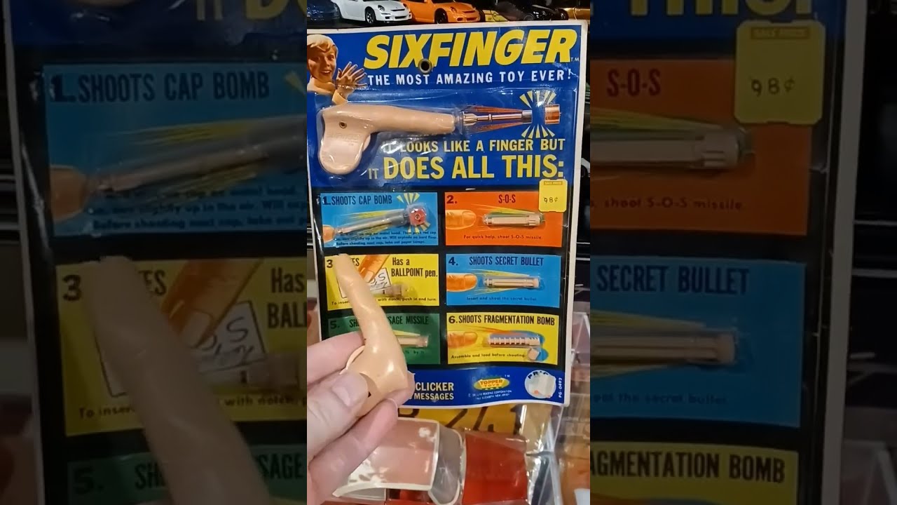 1965 SIXFINGER Spy Toy from Topper vintagetoy vintagetoys oldtoys oldtoy pedal2metal on youtube