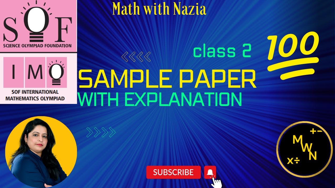 IMO/SOF Sample paper with explanation class 2| Want to crack IMO Exam ...