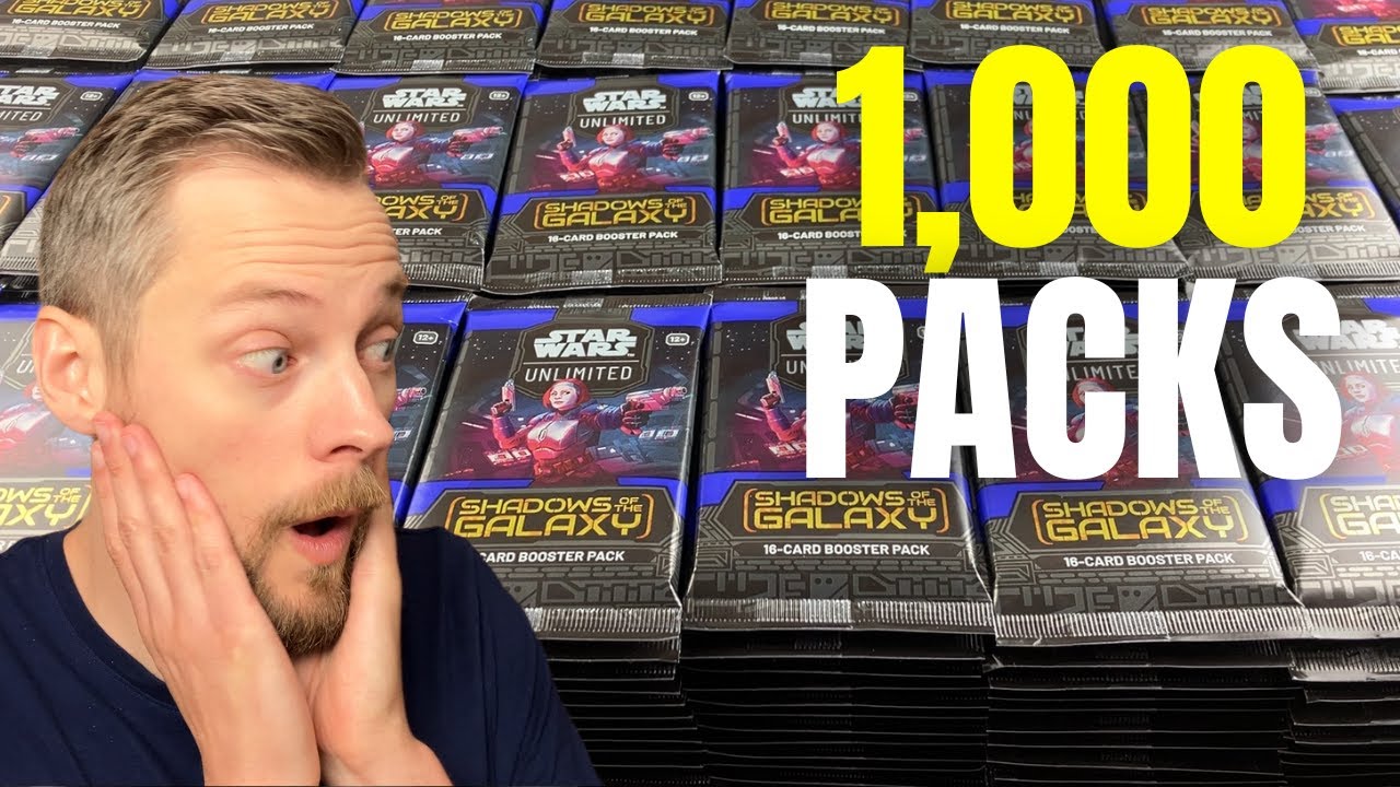 Opening 1,000 Packs of Star Wars: Unlimited Shadows of the Galaxy - YouTube