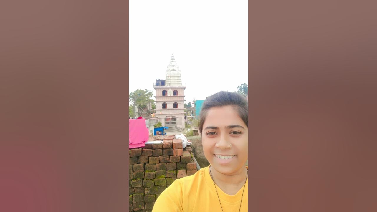 Humare gaon ka khubsurat mandir 🙆||#missrinkivlogs #trendingshorts - YouTube