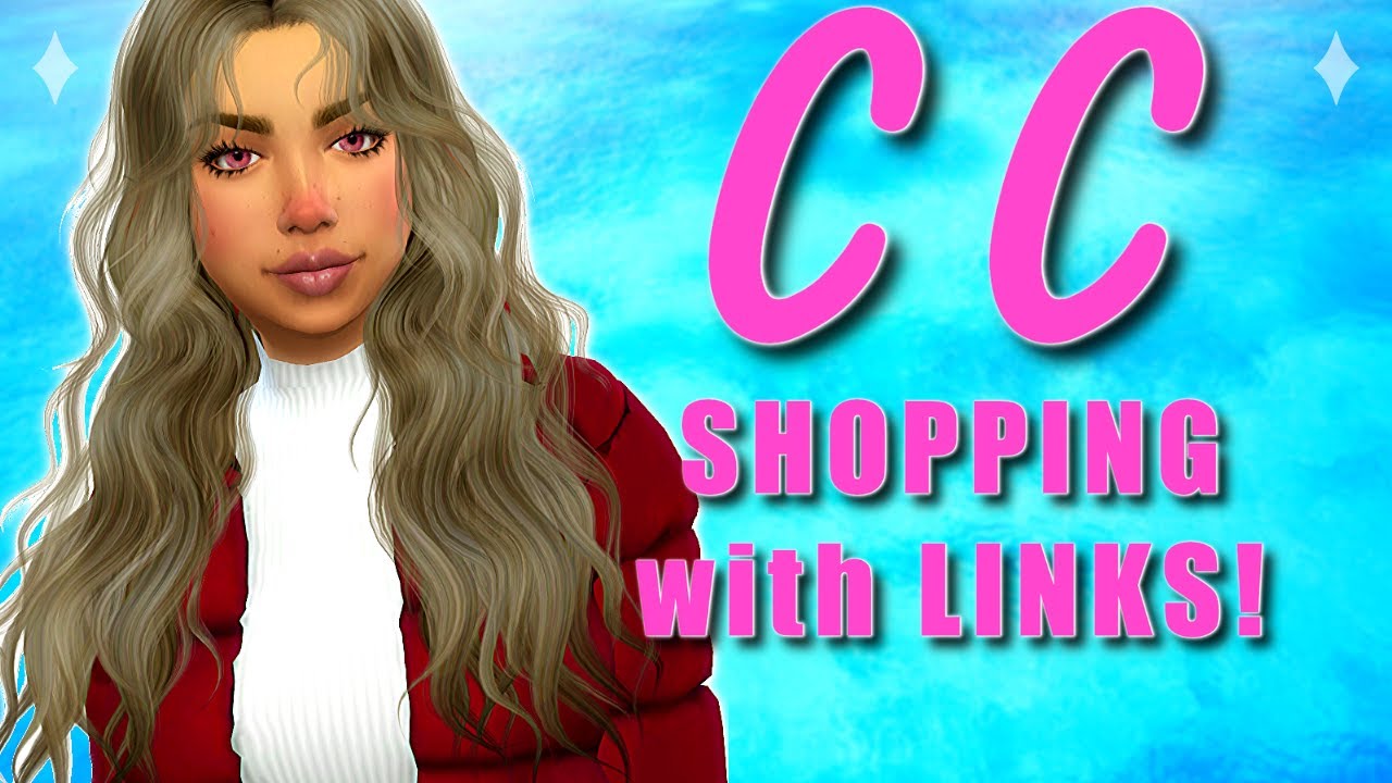CC SHOPPING HAUL WITH LINKS👗👙👚| Sims 4 | HAIR CLOTHES ACCESSORIES ...