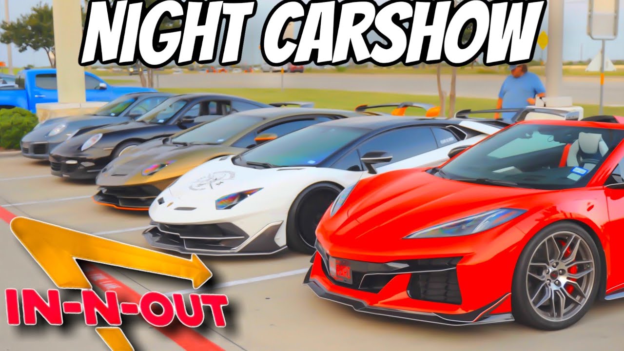 ATX EXOTICS SHUT DOWN IN-N-OUT CARSHOW! Epic Flames! - YouTube