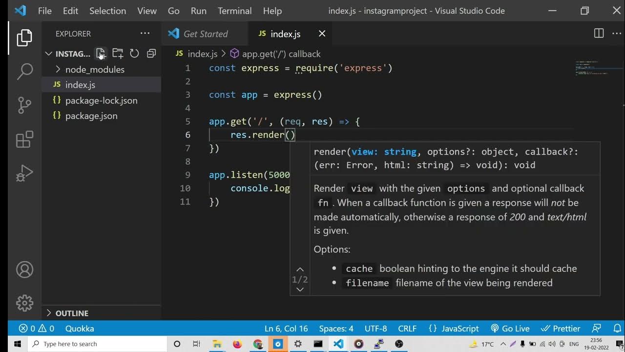 Node.js Express Instagram API Project to Find Total Followers of Any ...
