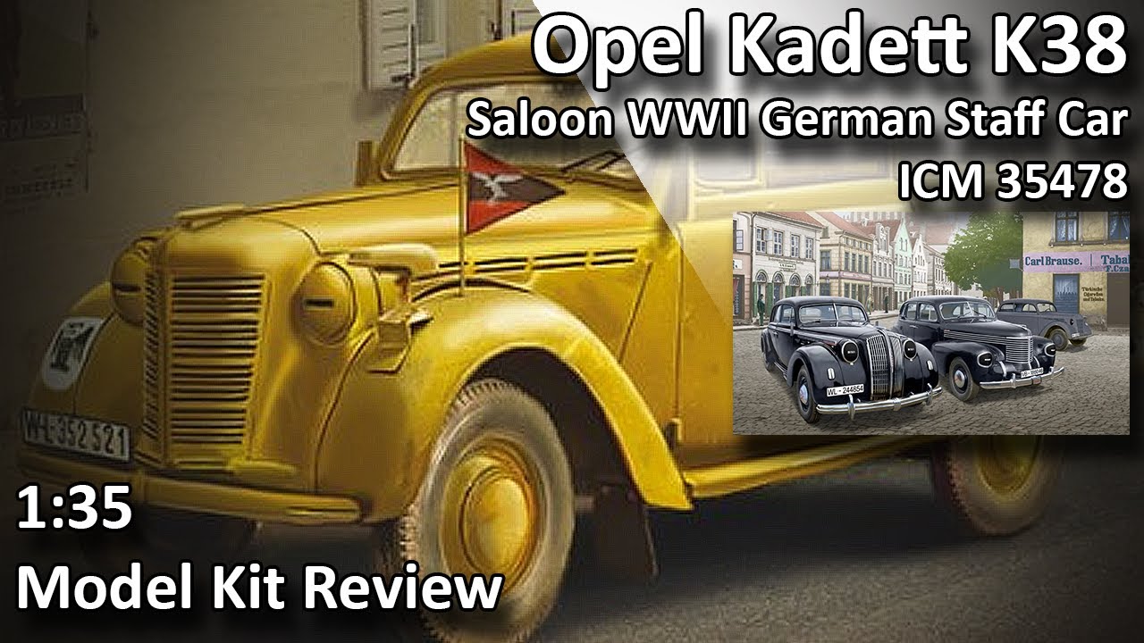 Opel Kadett K38 Saloon ICM 1/35 Model Kit Review - YouTube
