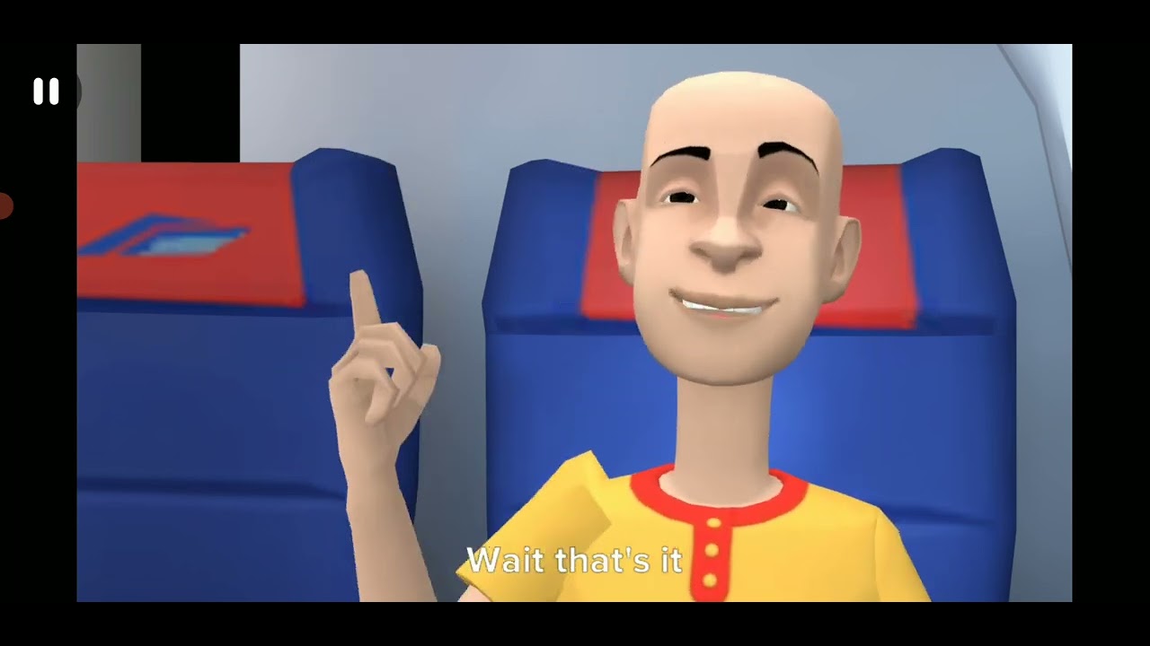 caillou misbehaves on a plane/ grounded + military school - YouTube
