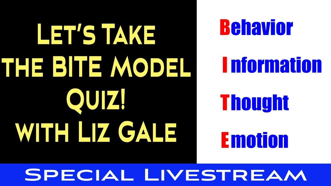 BITE Model Quiz with Ex-Scientologist Liz Gale - LIVE - YouTube