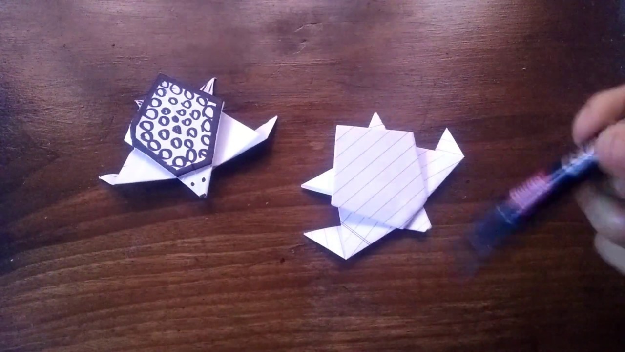 How to make a paper turtle easy - YouTube