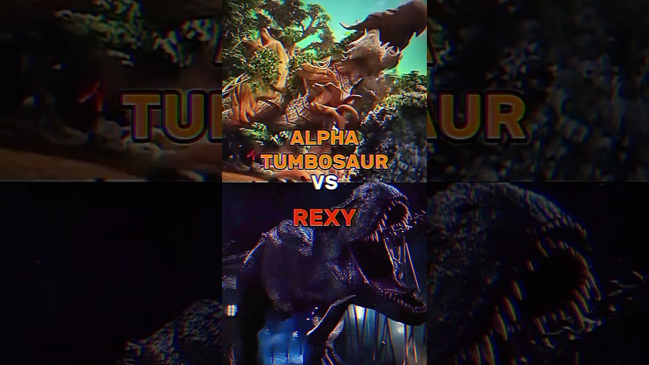 Alpha Tumbosaur vs Rexy | The Resistance - YouTube
