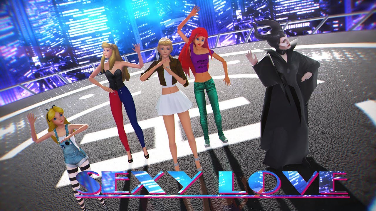 [MMD] Alice.Ariel.Aurora.Cinderella.Maleficent - Sexy Love [4KUHD60FPS ...