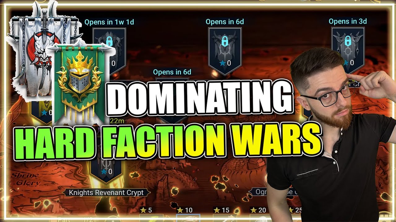 Dominating Shadowkin/Banner Lord Hard Faction Wars | Raid: Shadow ...