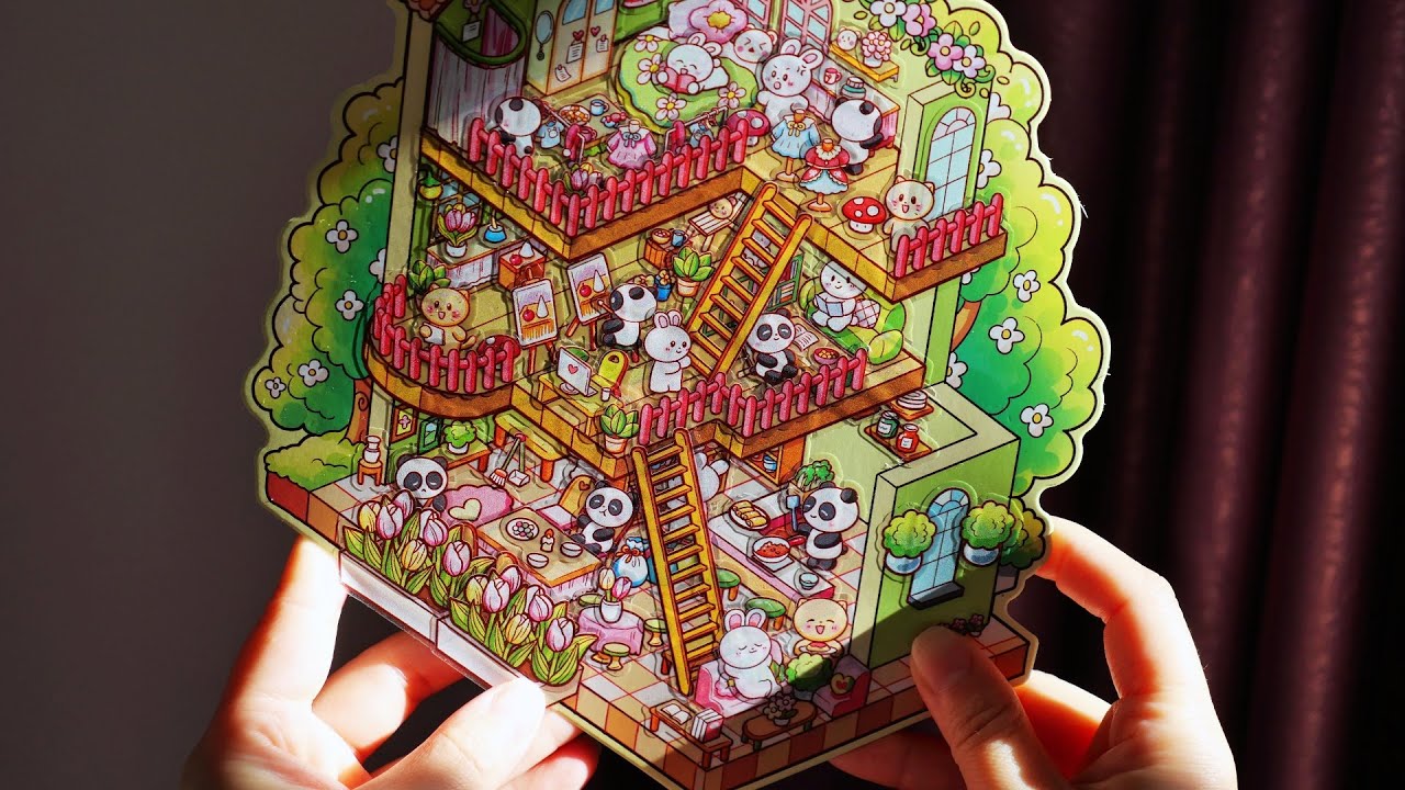 DIY a romantic and warm house with 3D scene stickers | Immersive ...