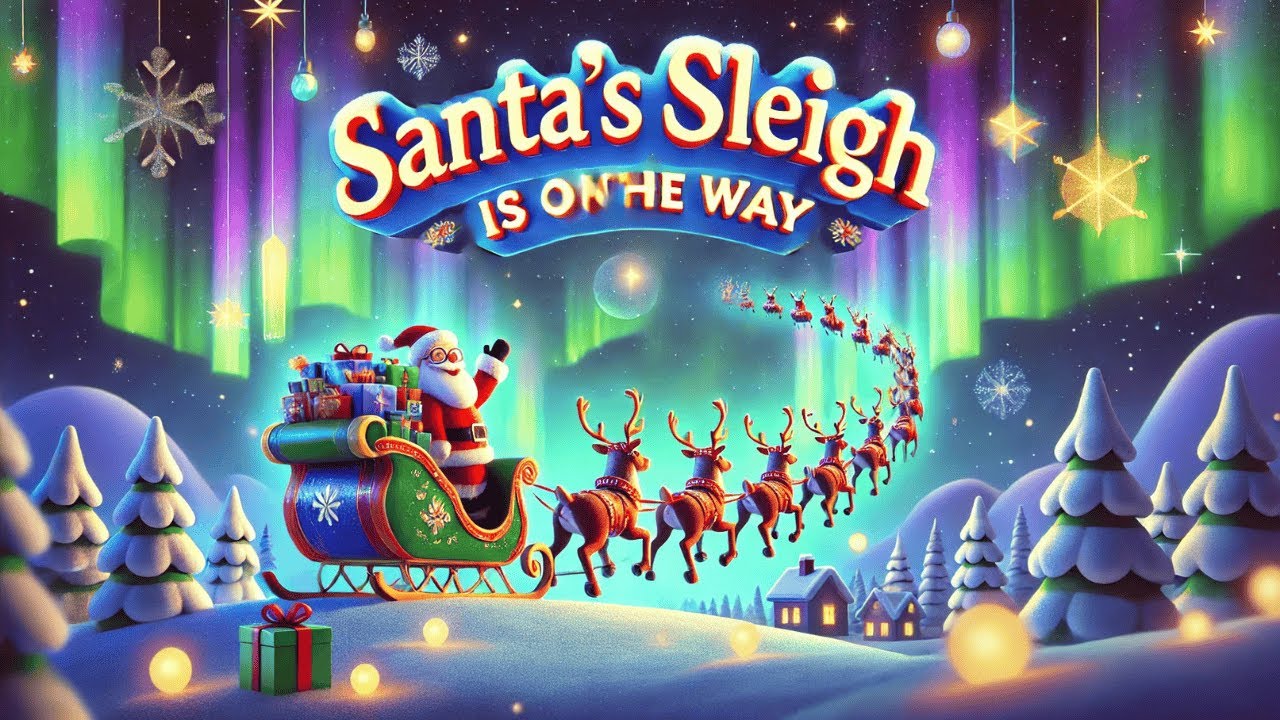 Santa's Sleigh is on the Way | Christmas Song for kids - YouTube