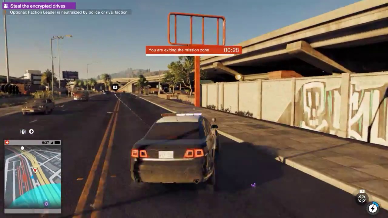 Watch Dogs 2 Drive the car police - YouTube