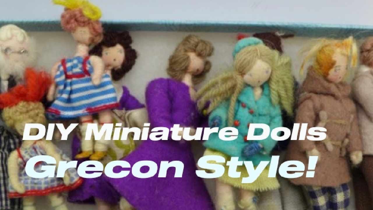 DIY Miniature Dolls Grecon Style! - YouTube