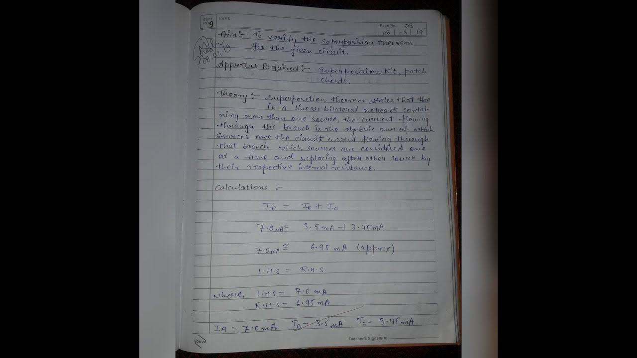 Superposition theorem | practical - YouTube
