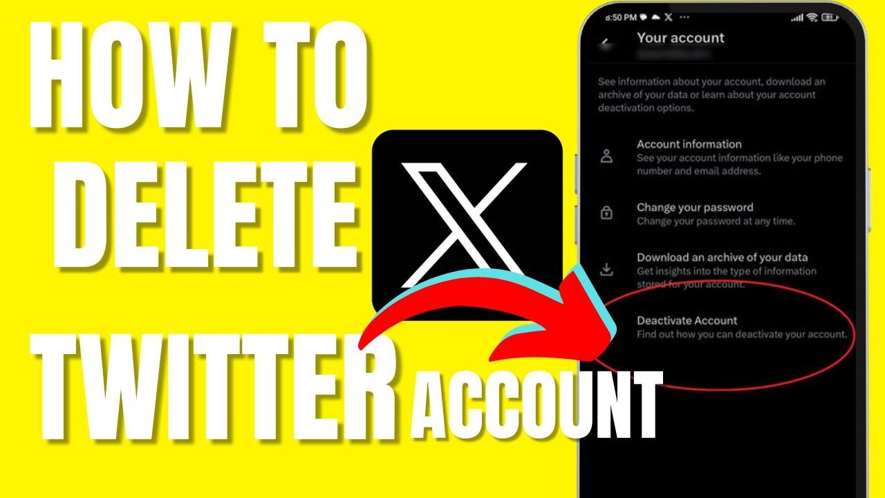 How to Delete Twitter (X) Account Permanently (2024) - YouTube