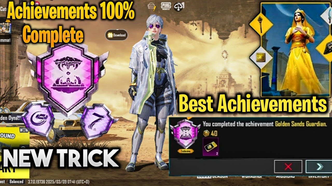 How To Complete All The Awaking Desert Mission Pubg achievements ...