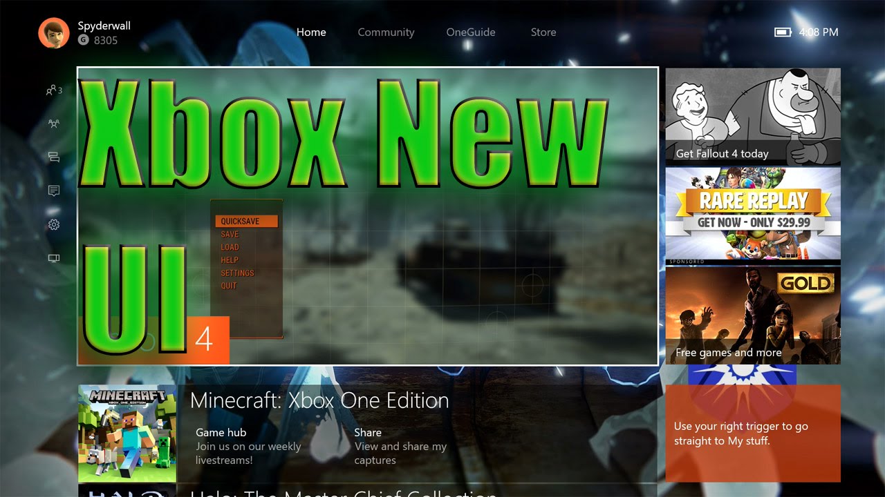 Xbox's New UI Overview HD - YouTube