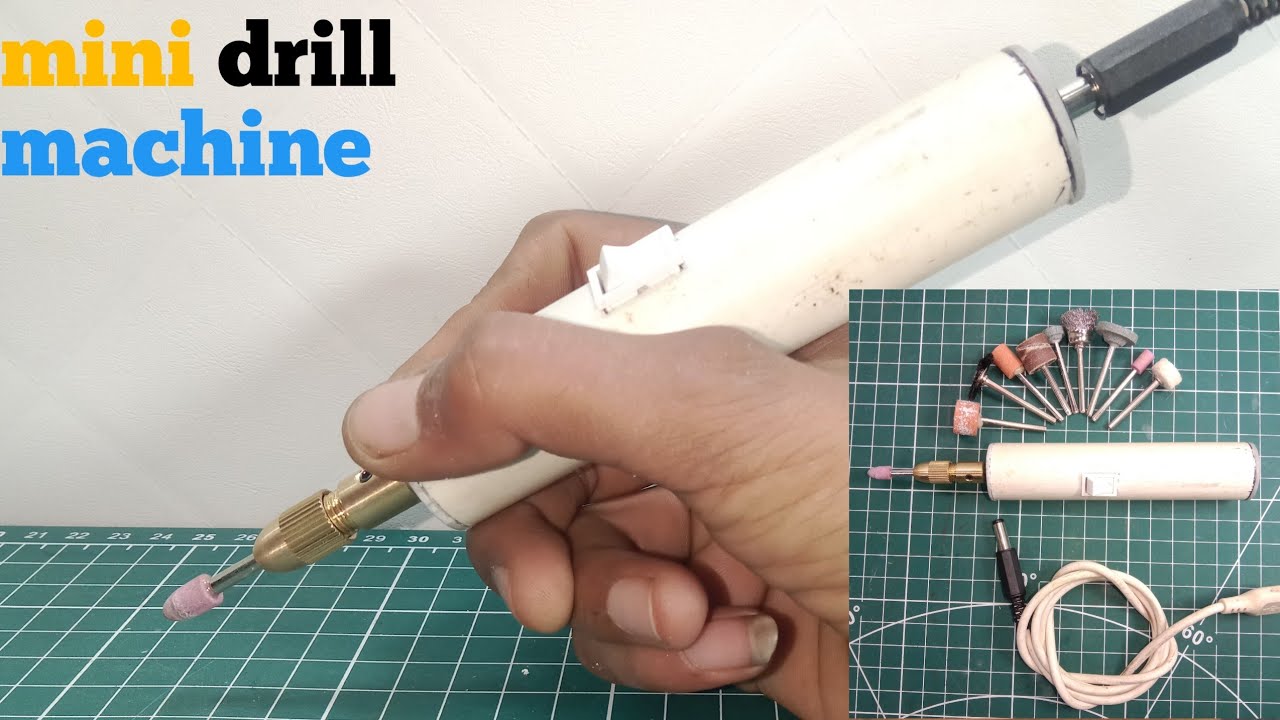 how to make a mini pan drill machine at home #drillmachine #drill - YouTube