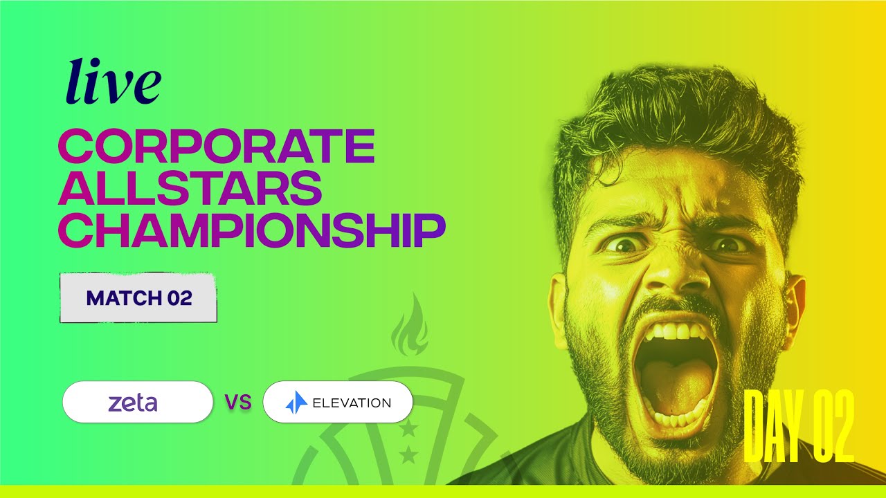 Zeta vs Elevation Capital | Corporate All-Stars Championship | Indoor Cricket LIVE stream - YouTube