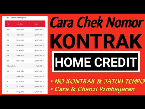 Cara Cek Nomor Kontrak Home Credit - Lupa No Kontrak Home Credit - Cara ...