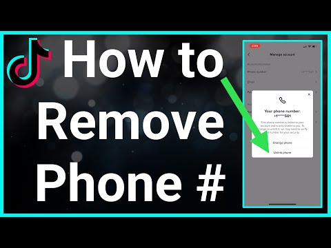 How To Remove Phone Number From TikTok - YouTube