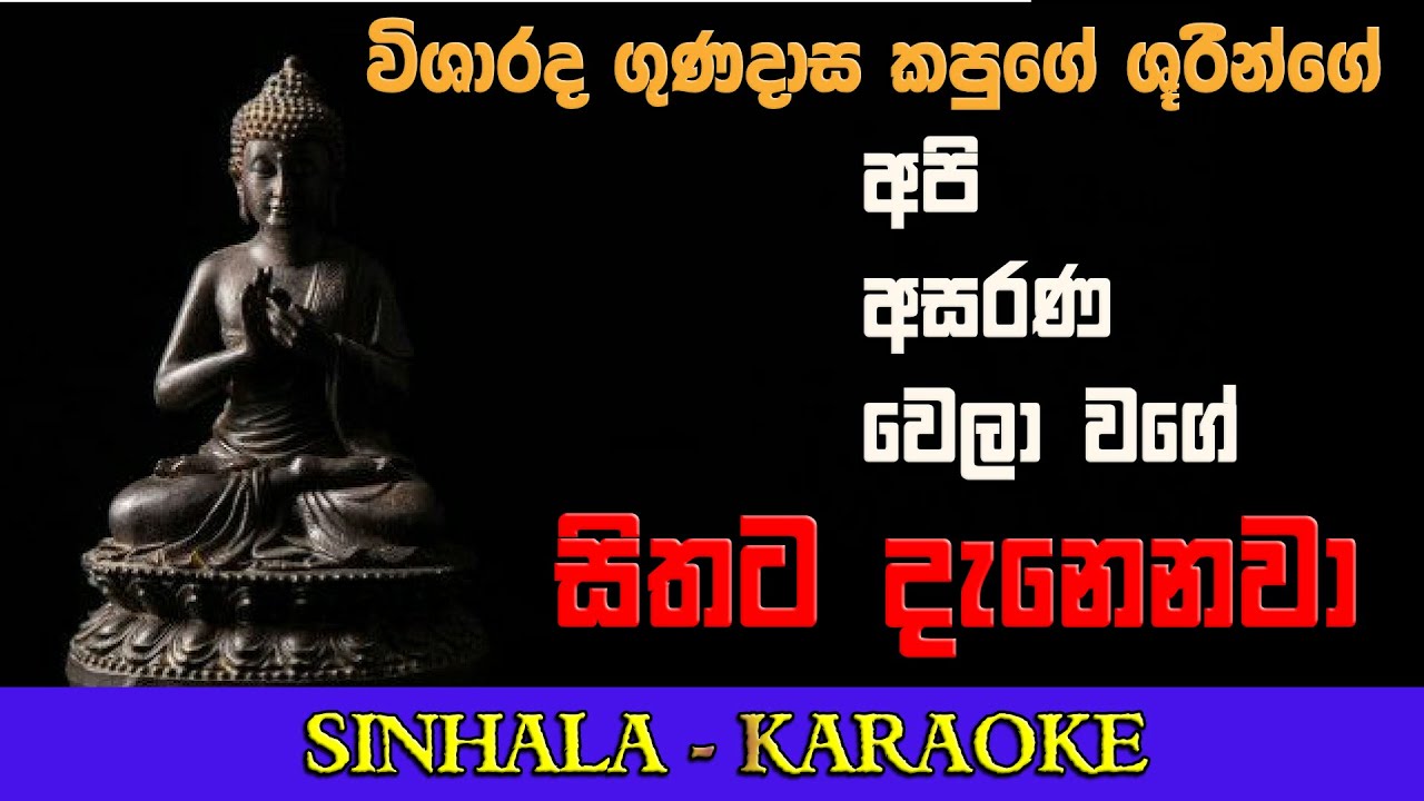 Api Asarana Wela Wage | Pihitak Nathi Saranak Nathi | Gunadasa Kapuge | Sinhala Karaoke | Madumi ...