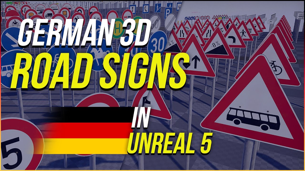 Game Ready German Road Signs — Traffic Signs for Unreal Engine #ue5 ...