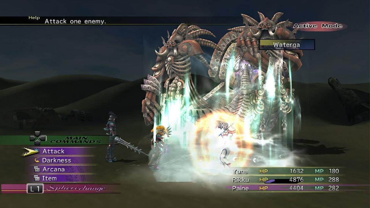 Final Fantasy X-2 HD Remaster- Part 46-Chapter 5- Angra Mainyu Boss ...