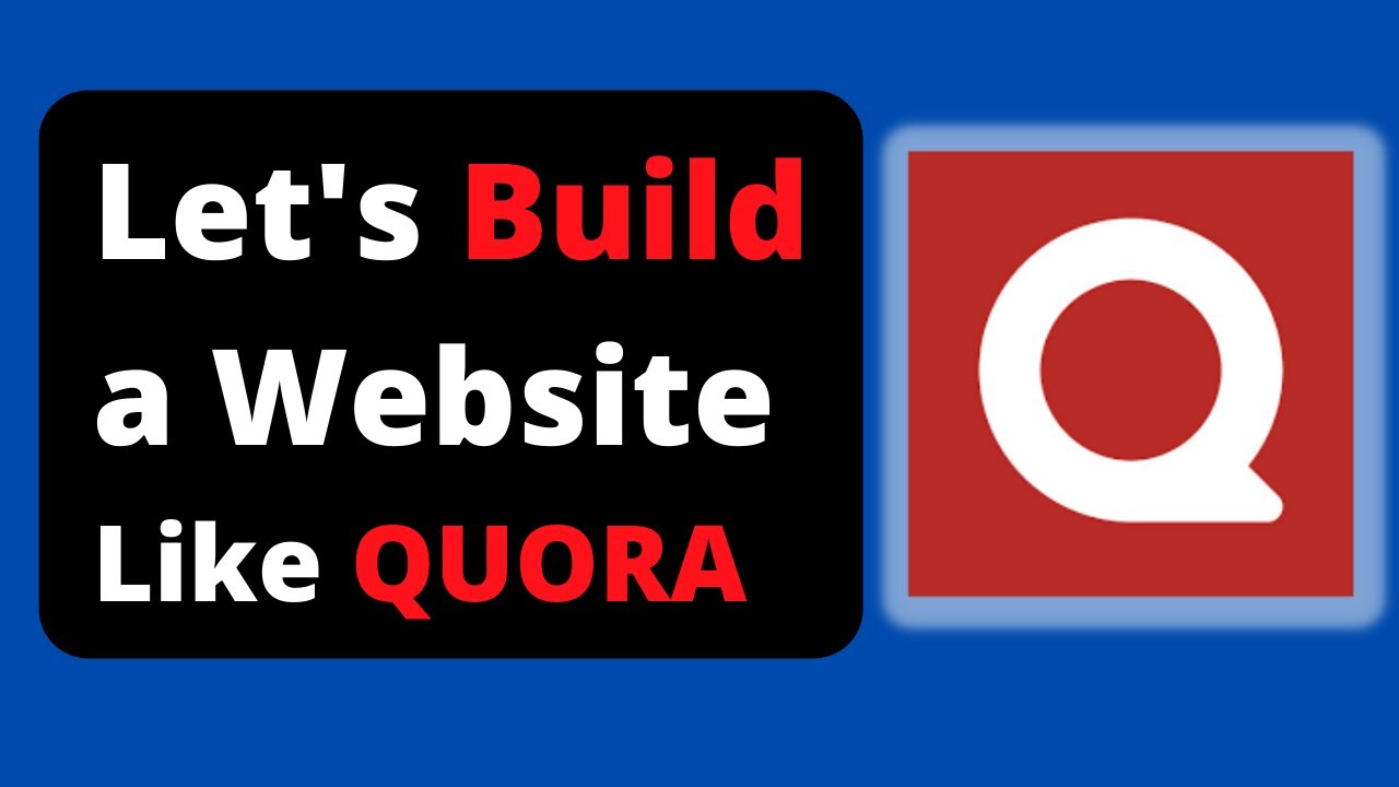How to create quations and answers community website like Quora - YouTube