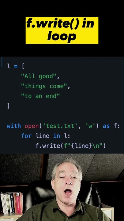 Write A Python List To A File With Newlines Between Each Item 🐍 Shorts