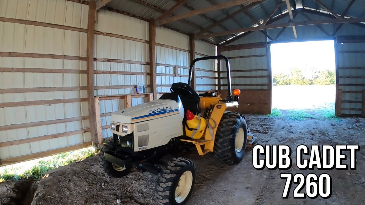 Mowing our 20 acre property with a Cub Cadet 7260 - YouTube