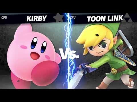 Super Smash Bros. Ultimate - Battle #1995 Kirby VS Toon Link - YouTube