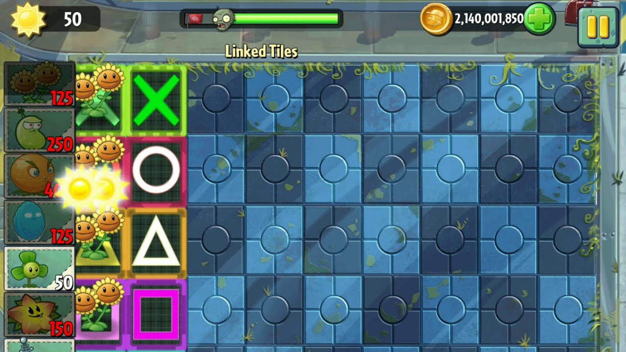 Linked Tiles - Unused Level - Plants vs. Zombies 2 - YouTube