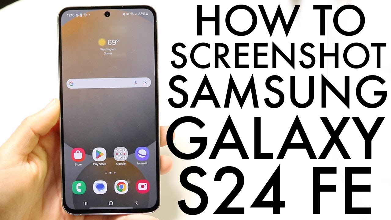 How To Screenshot On Samsung Galaxy S24 FE! - YouTube