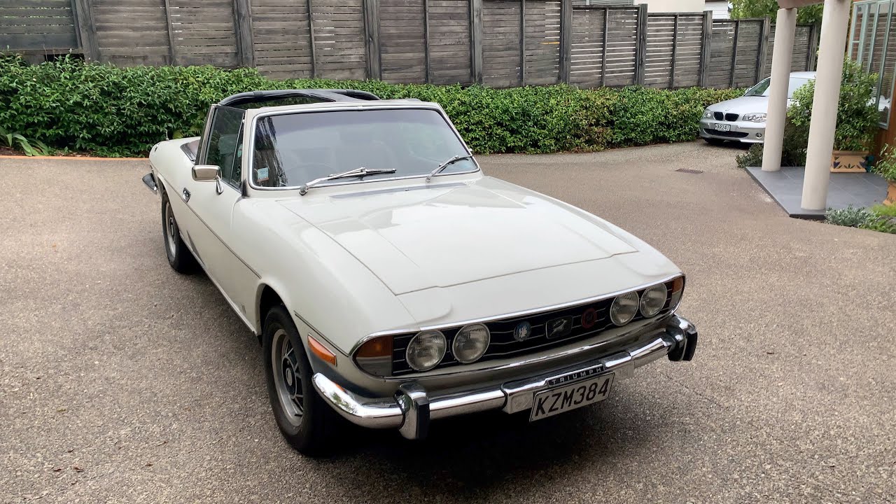 Rowan's Triumph Stag - Update # 8 - The Stag is now roadworthy - YouTube
