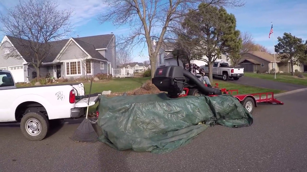 How to Charge for Fall lawn clean-up -When you don't have the right equipment - YouTube