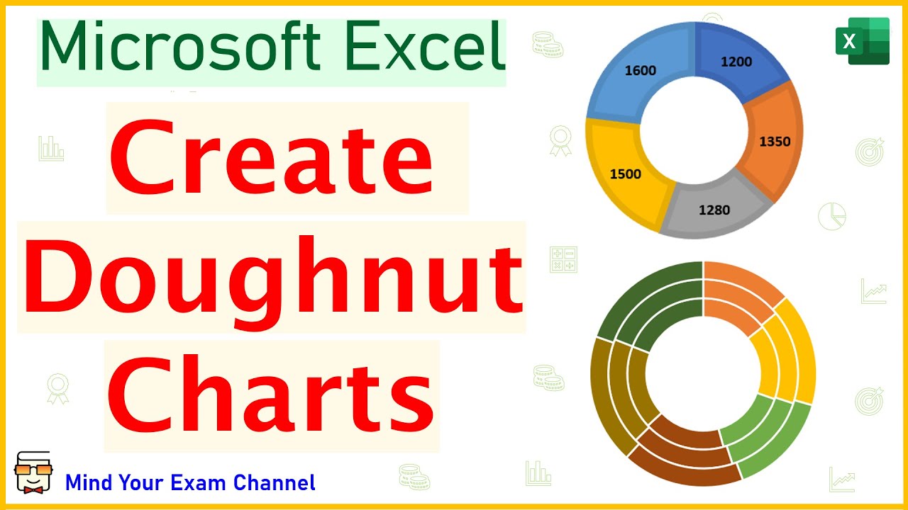 Doughnut Charts In Ms Excel Pie Chart Vs Doughnut Chart Microsoft Excel Playlist Multiple