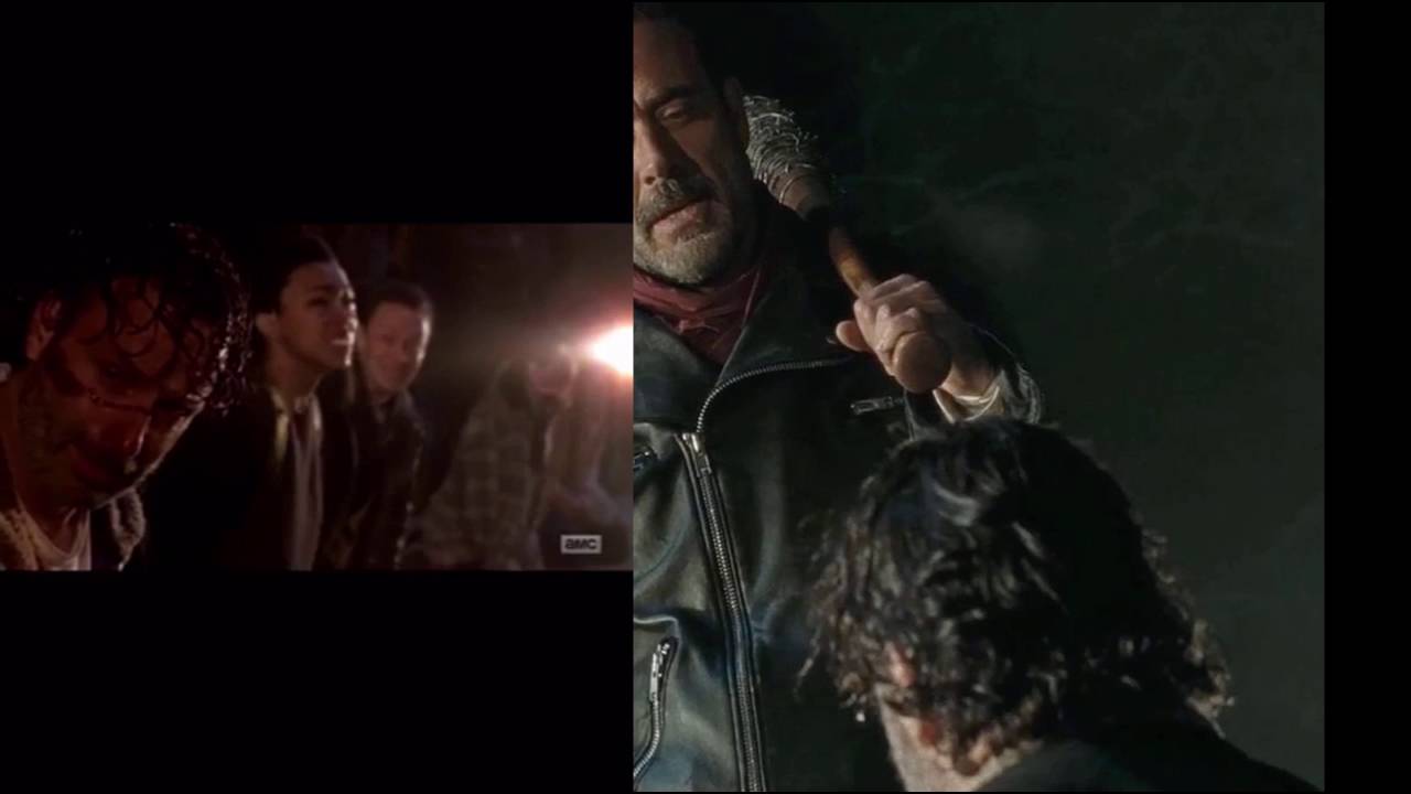 The Walking Dead Season 7: Glenn's Death Scene - YouTube