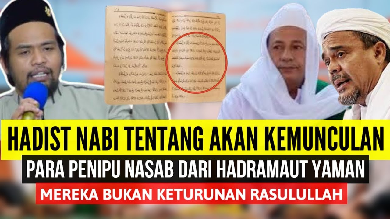 SELAMA INI HADIST INI DISEMBUNYIKAN BAALAWI, ISINYA MENYEBUT PENIPU ...
